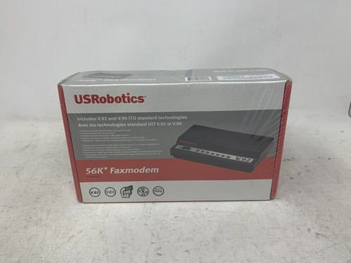 US ROBOTICS USR5686E EXTERNAL 56K V.92 V.90 ITU SERIAL DATA FAX MODEM ...
