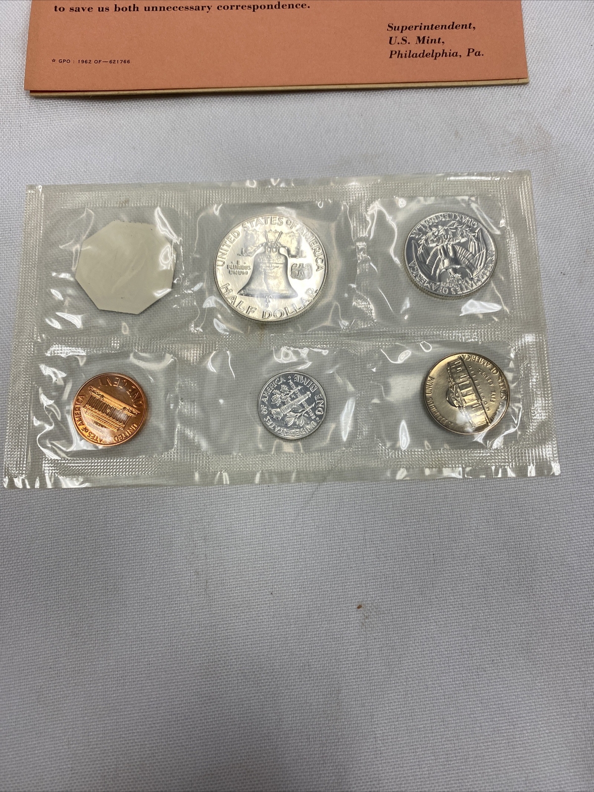 1963 Treasury Department United States Mint Coin Set Philadelphia With ...