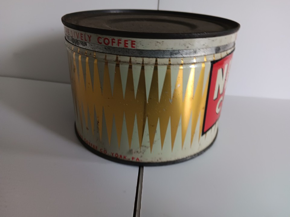 Vintage & Rare: New Life Coffee Tin, 1 lb. key-wind, w/lid, empty; York ...
