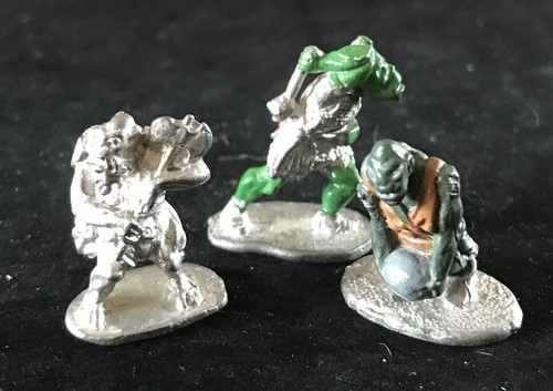 Vintage Ral Partha Pre Slotta Half Orcs Metal Miniatures Lot Of 3 RARE ...