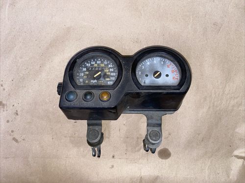 1990 SUZUKI DR 650 SPEEDOMETER CLUSTER TACHOMETER GAUGES OEM 34120 ...