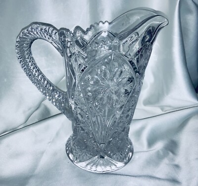 Vintage Imperial Glass Crystal Mayflower Pitcher | eBay