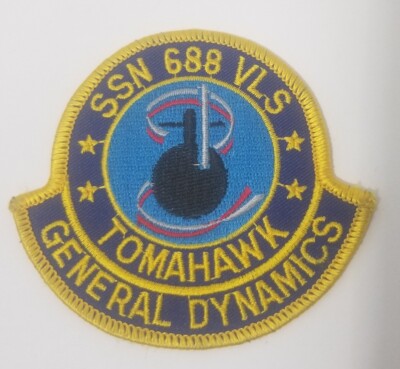 SSN 688 VLS Tomahawk General Dynamics Cruise Missile Patch RARE HTF NEW ...