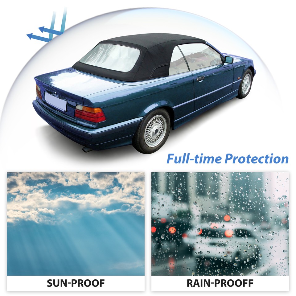 Convertible Soft Top w/Window for 1994-1999 BMW E36 318i 323i 325i 328i ...