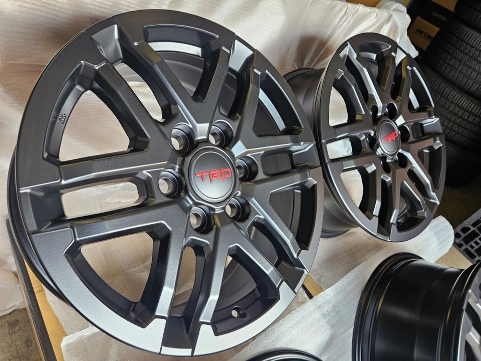 2024 18" Toyota Tacoma TRD Wheels OEM Rims Satin black | eBay