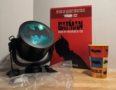 Batman Bat-Signal AMC Exclusive Popcorn Bucket, Cup, & Poster - SHIPS ...
