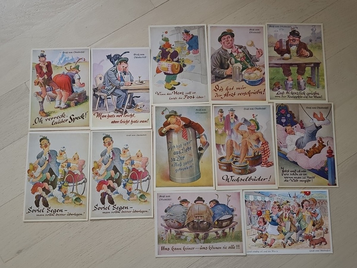 Oktoberfest Vintage Postcards Buchpräsentation: Genuss Mit