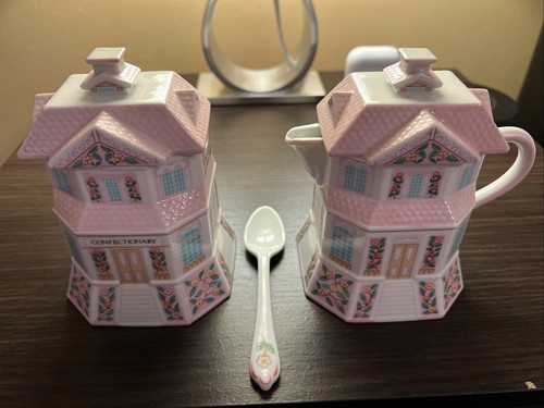 Lenox Spice Village Creamery and Confectionary Set with spoon | eBay