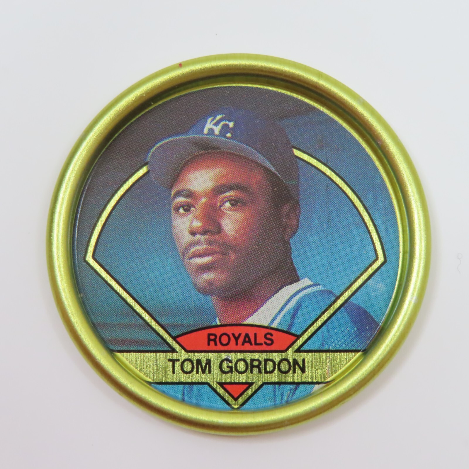 Tom Gordon 15 Royals Pitcher Baseball Coin Topps 1990 Vintage MLB 1990s ...