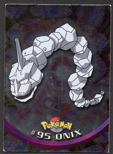 ONIX CARD #95 POKEMON TRADING CARD COLLECTION TOPPS 1999-2000 HOLO ...