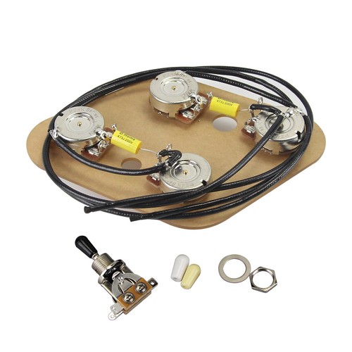 FLEOR Prewired 2T2V Wiring Harness Kit 3-Way Toggle Switch for LP Style ...