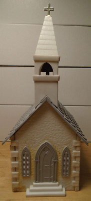 VINTAGE BACHMANN PLASTICVILLE O-S SCALE CHURCH KIT WITH ACTUAL BELL IN ...