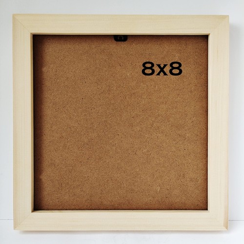 8x8 Photo Frame Solid Wood Square Picture Frame. 8x8, wood 673143670364 ...