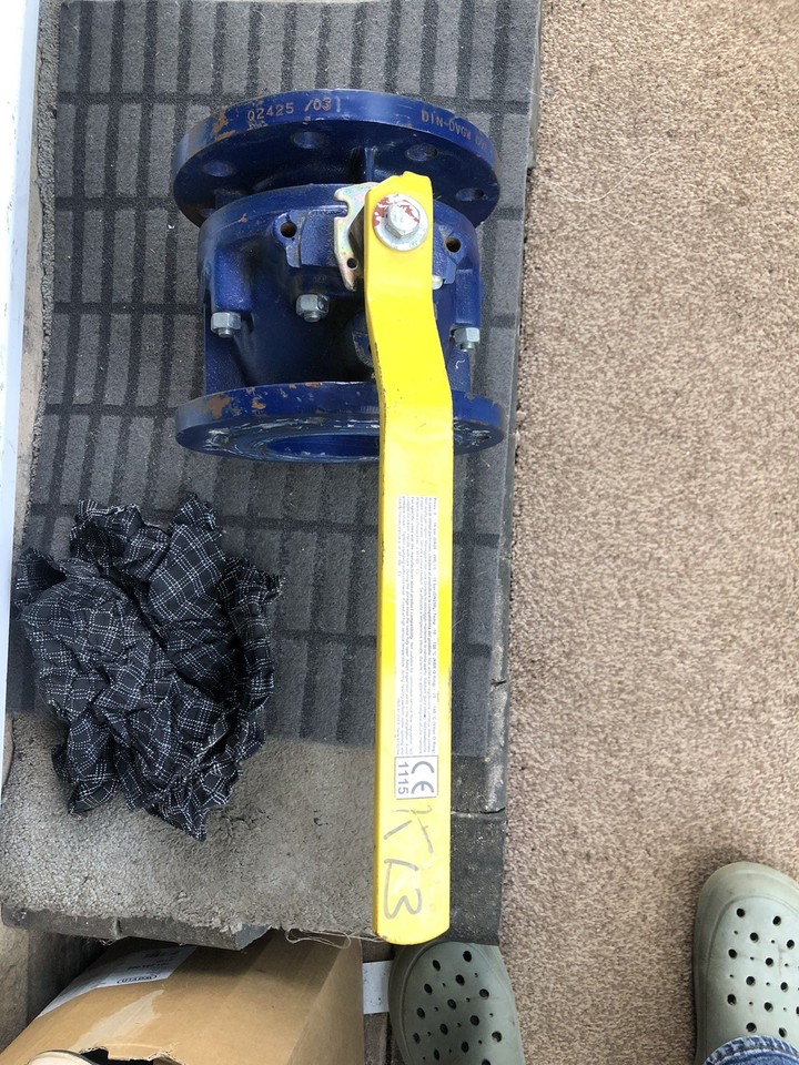 Gas 4 Inch Lever Ball Valve Flanged | eBay UK