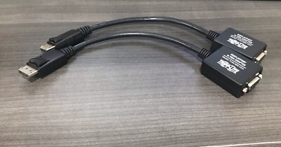 Lot Of 2 Tripp Lite Display Port to VGA Adapter P134-06N-VGA Pre-Owned ...