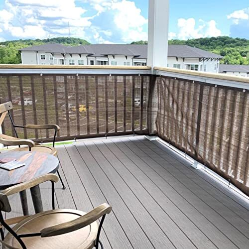Fence Privacy Screen Balcony Sun Shade Cloth 3'3"x9'9" 80% Shade Fabric Outdoor | eBay