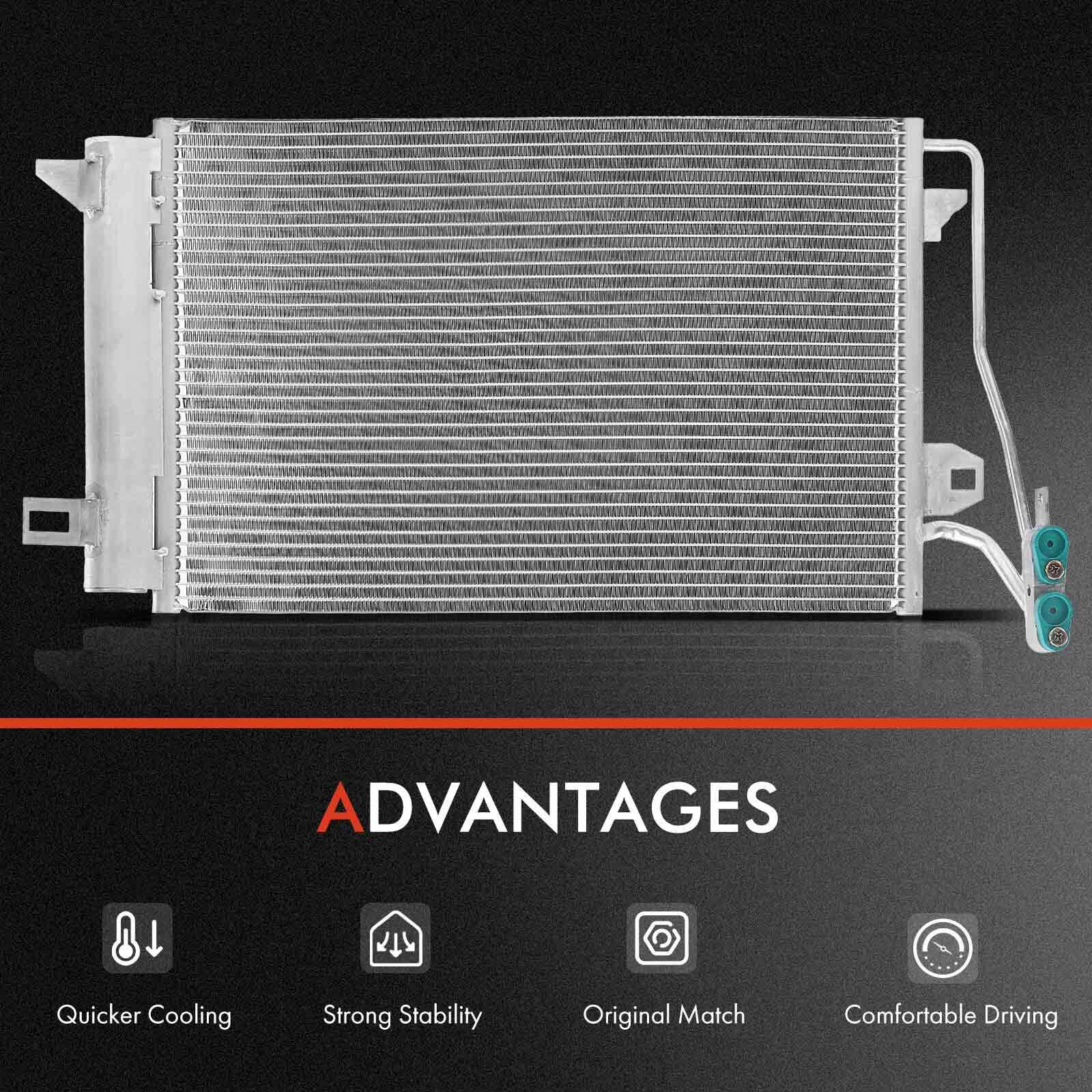 AC Condenser w/Receiver Drier with Bracket for Ford Fusion Lincoln MKZ ...