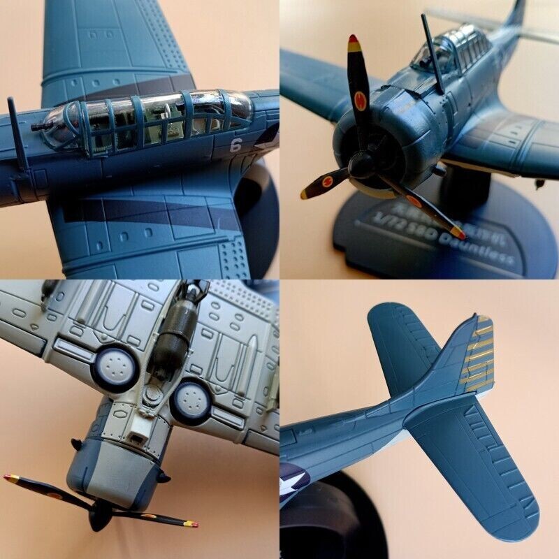 1:72 WW2 Douglas SBD Dauntless Bomber Aircraft Model Diecast Military ...