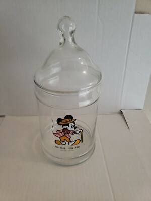 VINTAGE WALT DISNEY "FOR GOOD LITTLE BOYS" MICKEY MOUSE COVERED CANDY ...