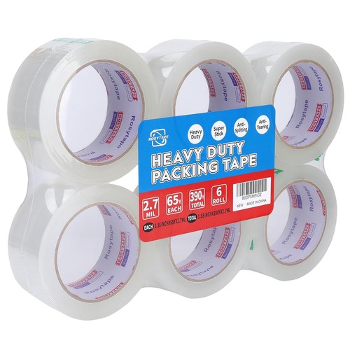 Storage Packing Tape 6 Rolls Heavy Duty Shipping Moving, Warehouse ...