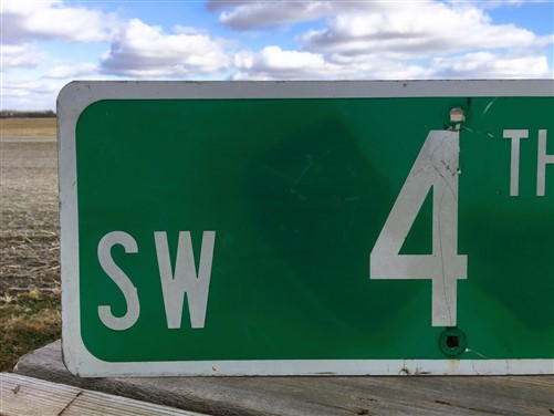 SW 4th ST Street Sign, 9x24 Vintage Green Road Sign, Metal Road Sign, B ...