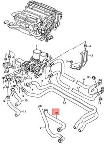 Genuine AUDI A8 S8 quattro 4E2 4E8 Heating Hose 4E0819373AB | eBay