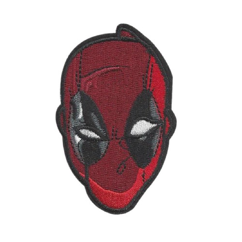 DEADPOOL IRON ON PATCH 3" Colorful Red Superhero Mask Embroidered Applique NEW | eBay