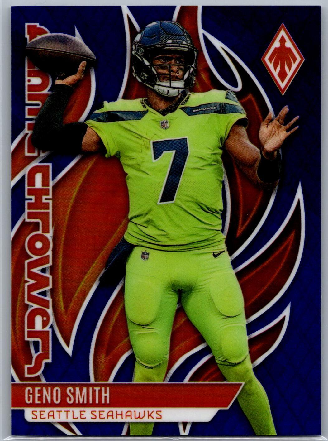 2023 Panini Phoenix - Flame Throwers Geno Smith #FLA-13 Blue /35 for ...