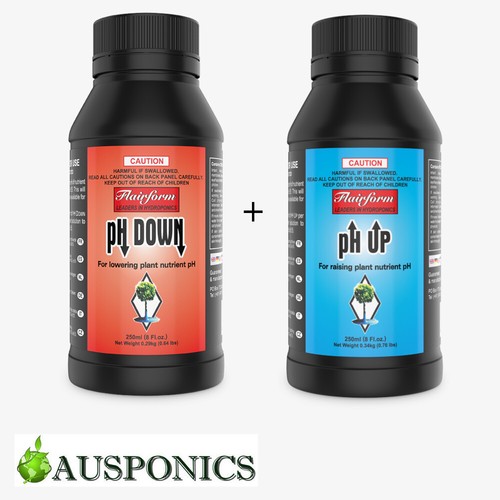 Flairform pH Up & Down - 250ml - Reach Desired pH Level in Hydroponics | eBay