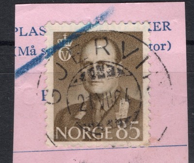 2471 Norway 1958-62, NK 467, SON on paperclip Gjervik 21 VIII 64. | eBay