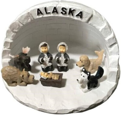 Alaska Eskimo Nativity Mini Igloo Set 8 Piece | eBay