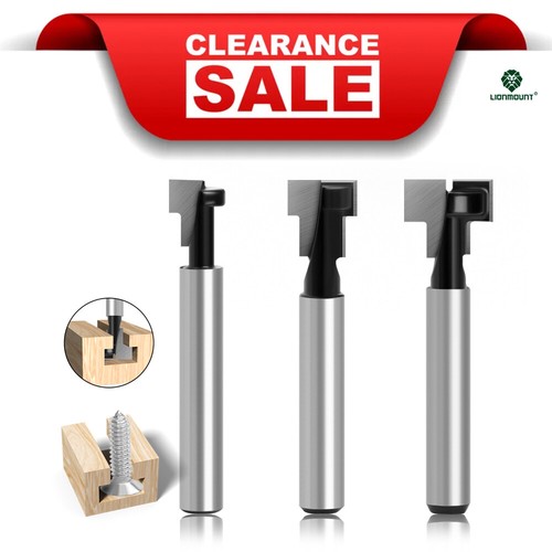 3pcs 1/4 Shank TCT Keyhole T-Slot Router Bit for 3/8" 5/16" for Wood ...