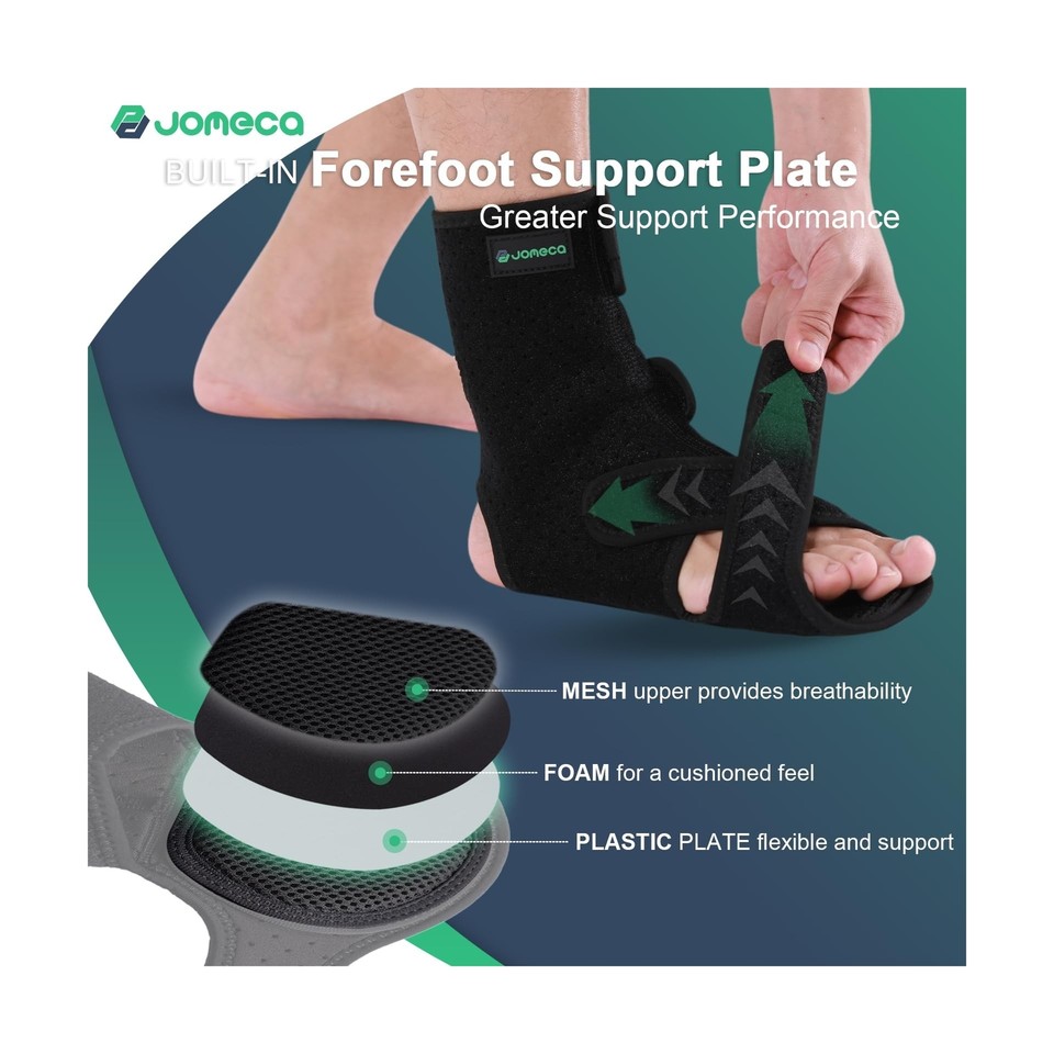 Drop Foot Brace Built-in Forefoot Support Plate, AFO Foot Drop Brace ...