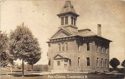 G14/ Chesterville Ohio RPPC Postcard c1910 Public School Building | eBay