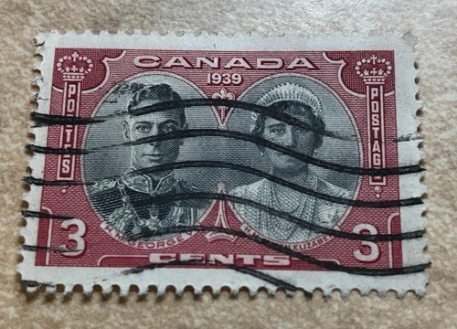 Canada 1939 King George VI / Queen Elizabeth II Red 3 Cents Postes ...