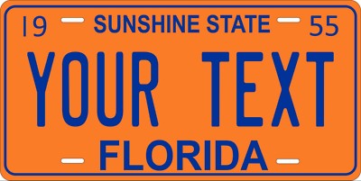Florida 1955 License Plate Personalized Custom Auto Car Bike Motorcycle ...
