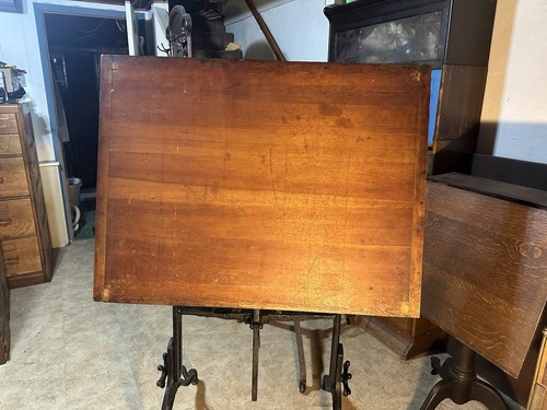 Antique cast-iron drafting table | eBay