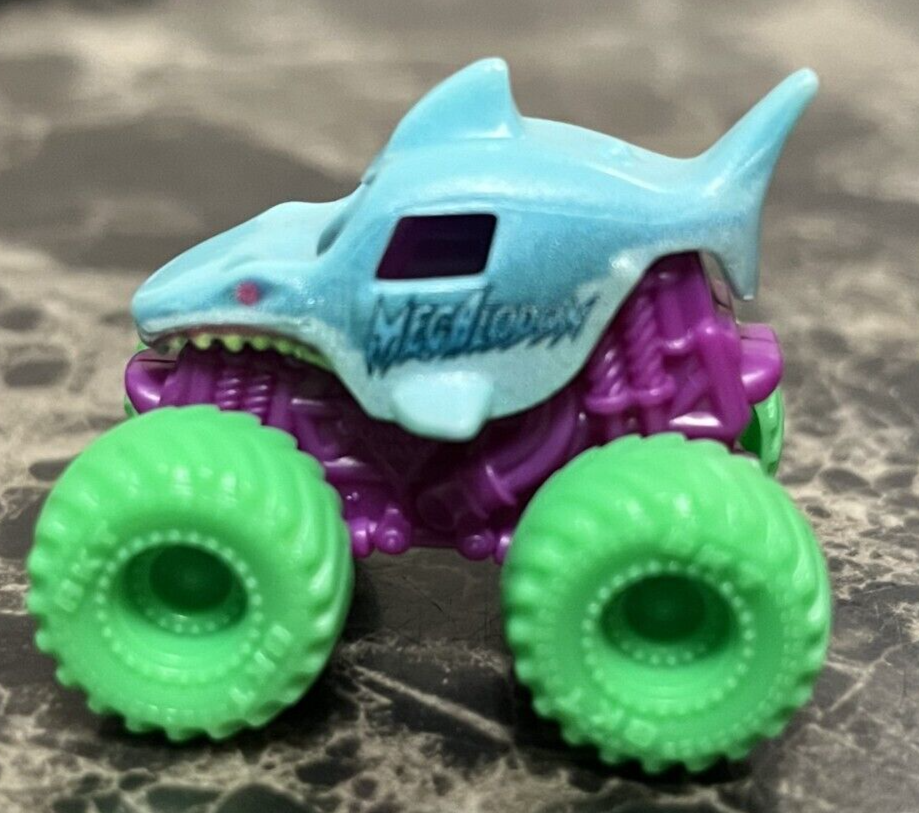 2024 Hot Wheels MONSTER JAM MINI Series #16 - NEON MEGALODON- RARE ...