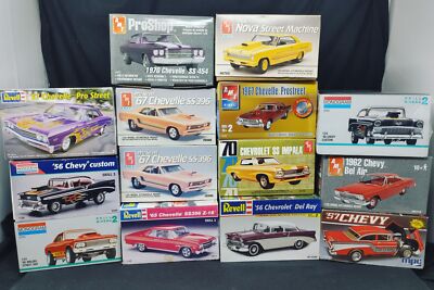 14x Vintage/Modern 1/24, 1/25 Chevrolet Model Car Kits 28627 | eBay