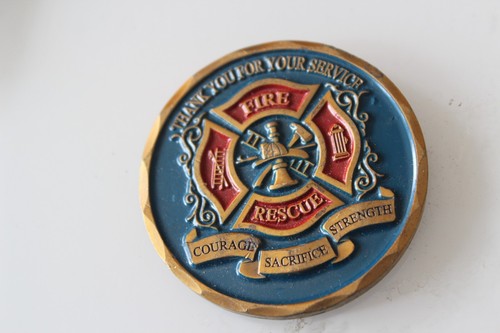 Thank You For Your Service Fire Rescue Challenge Coin | eBay