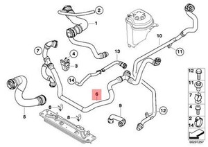 Genuine BMW E70 X5 Radiator Coolant Hose OEM 17127537109 | eBay