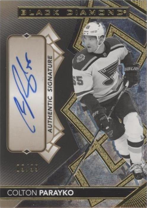 2020-21 Upper Deck Black Diamond - Colton Parayko #BDB-PA Pure Black ...