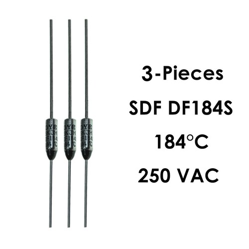 3 Pcs SDF DF184S Cantherm Thermal Cutoff-Thermal Fuse 184° 250 VAC | eBay
