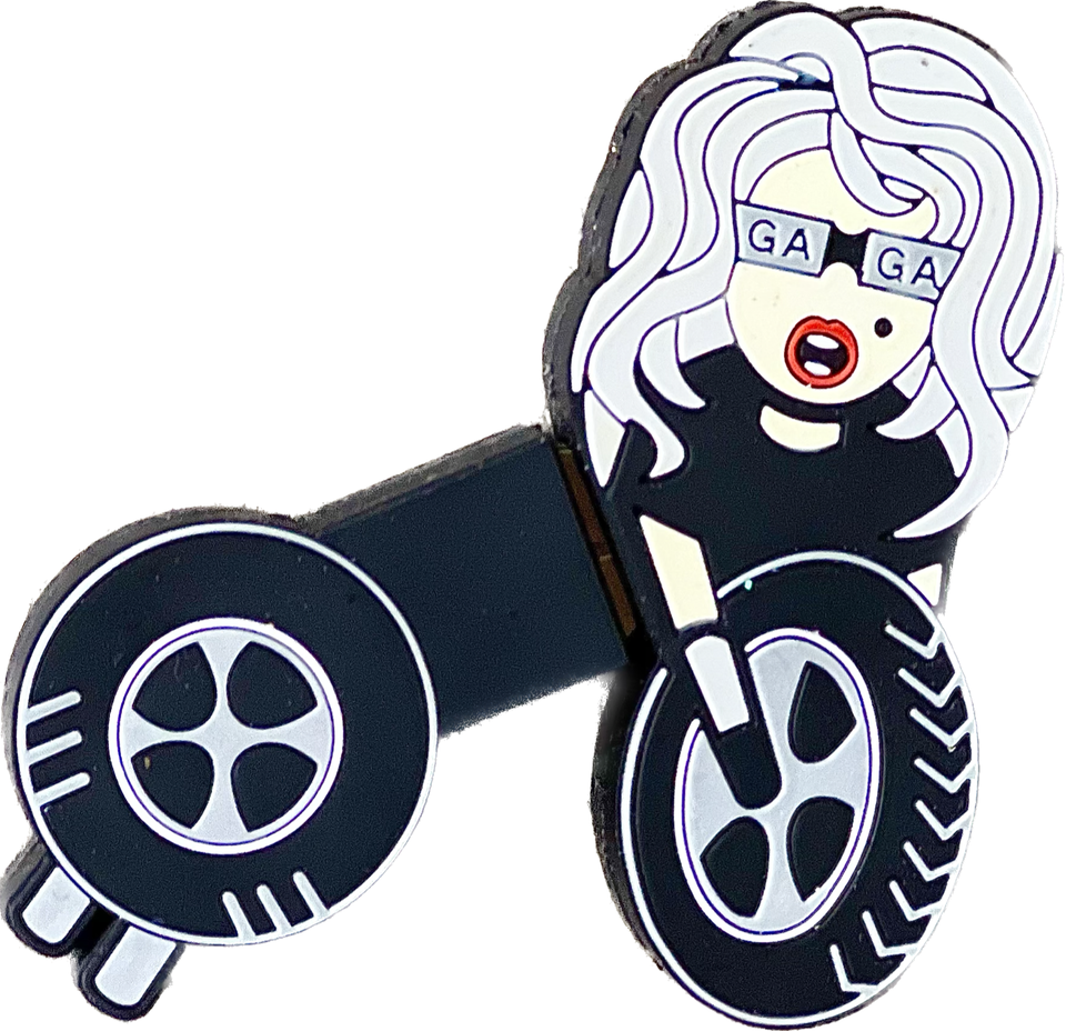 LADY GAGA! RARE Born This Way Ball! Rainbow flag, biker USB w/album ...