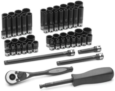 Grey Pneumatic 89253CRD 1/4" Dr. 53pc Fract. & Metric Duo-Socket Set ...