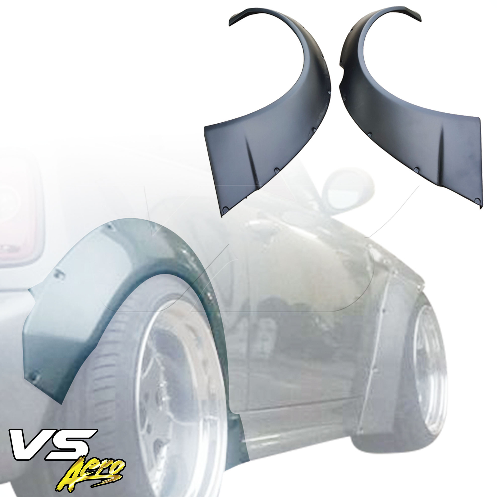 VSaero FRP LBPE Wide Body Fender Flares (rear) R56 R57 for Cooper Mini ...