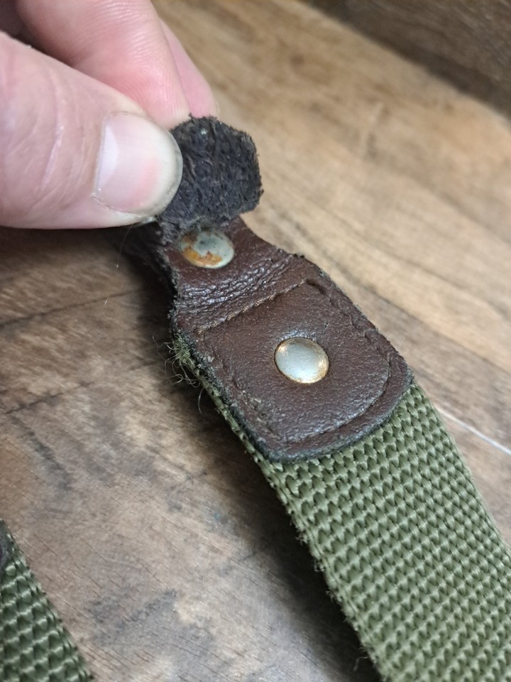 Vtg. Leather, Canvas European Style Rifle Sling | eBay