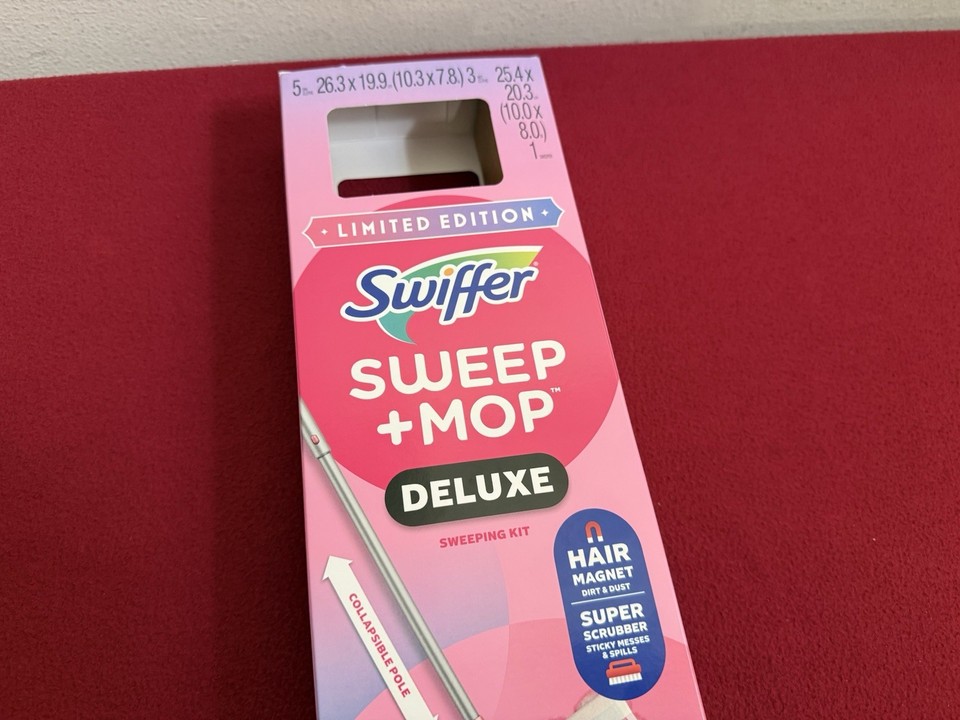Swiffer Wicked Pink Sweep & Mop Deluxe 2-in-1 Kit Limited Edition NEW | eBay