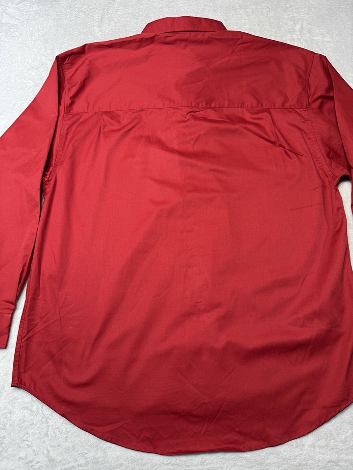 Ferrari Racing Team Shirt Rosso Molten Button Down Logo Embroidery Ash ...