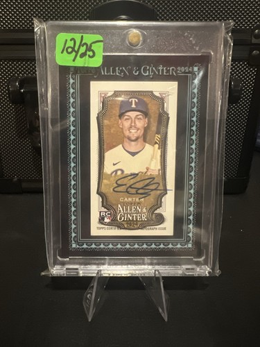 2024 Topps Allen & Ginter- #MA-EC Evan Cater Rookie Black Border Auto ...